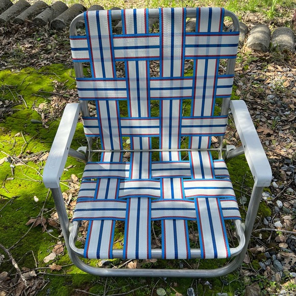 Sunbeam | Other | Vintage Aluminum Folding Chair Beach Lawn Patio ...